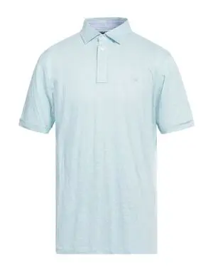 HACKETT Polo Shirt Size Linen - Blue