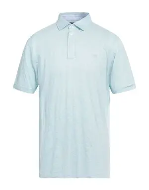 HACKETT Polo Shirt Size Linen - Blue