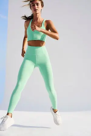 Free People Never Better 7/8 Length Leggings Bright Jade