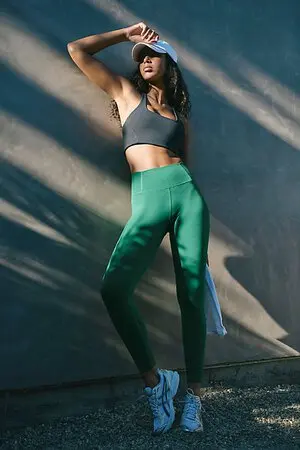 Free People Never Better 7/8 Length Leggings Heritage Green