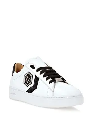 Philipp Plein Arrow Force Strass Hexagon Low-top Sneakers - White