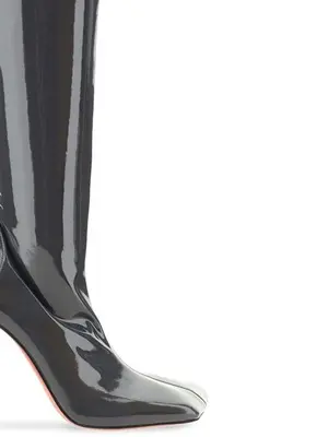 Amina Muaddi Block Heel Boots For Women