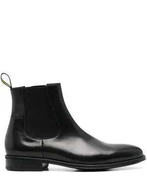 DOUCAL'S Leather Chelsea Boots - Black