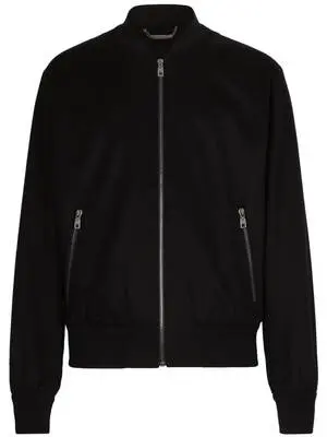 Dolce & Gabbana Zip-up Cashmere Bomber Jacket