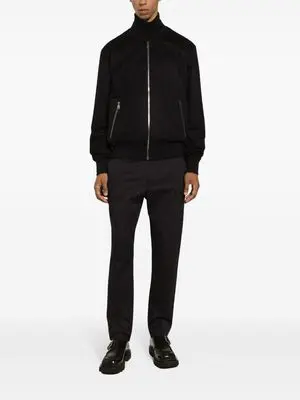 Dolce & Gabbana Zip-up Cashmere Bomber Jacket