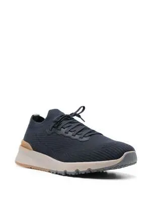 Brunello Cucinelli Knitted Sneakers - Blue