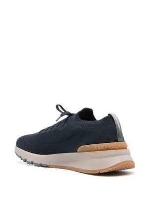 Brunello Cucinelli Knitted Sneakers - Blue