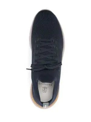 Brunello Cucinelli Knitted Sneakers - Blue