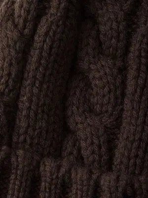 Prada Cashmere Beanie - Brown