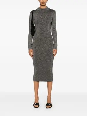 Michael Kors Lamé Midi Dress