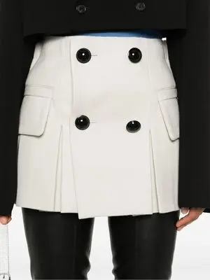 Sacai Pleated Thigh-length Shorts