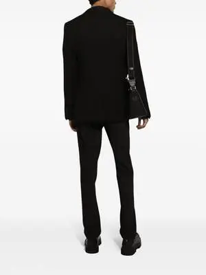 Dolce & Gabbana Distressed Hem Slim-fit Jeans - Black