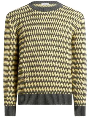 Etro Wool-jacquard Jumper - Yellow