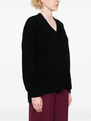 ALLUDE Cashmere Sweater - Black