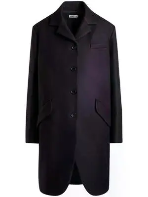 Bally Curved-hem Single-breasted Coat