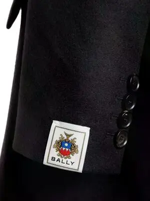 Bally Curved-hem Single-breasted Coat