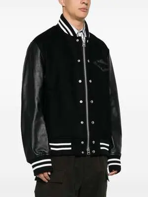Sacai Panelled Bomber Jacket - Black
