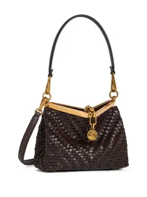 Etro Small Vela Woven Shoulder Bag