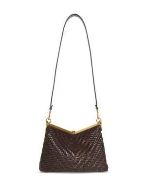 Etro Medium Woven Vela Shoulder Bag - Brown