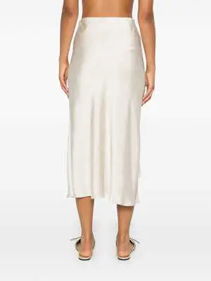 Brunello Cucinelli Satin Midi Skirt