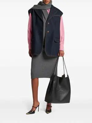 Etro Lurex Denim Vest
