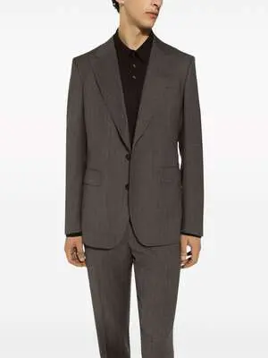 Dolce & Gabbana Pinstripe Single-breasted Jacket - Grey