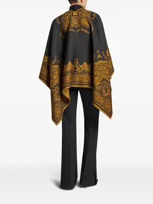 Etro Paisley-print Wool Cape