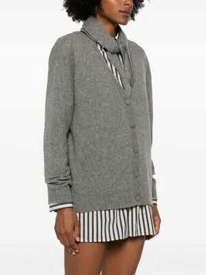 Plan C Ribbed-knit Cardigan
