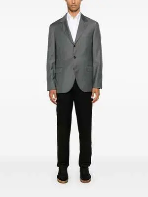 Brunello Cucinelli Pleat-detail Tapered Trousers - Black