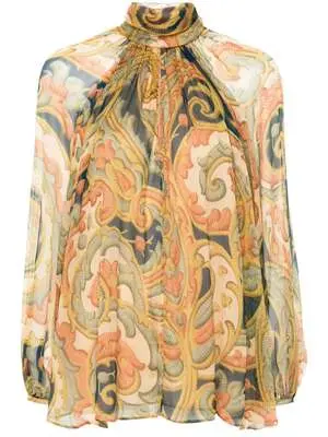 Etro Curved Hem Blouses