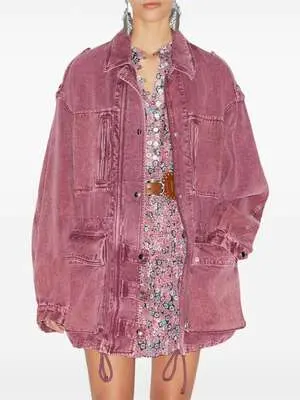 MARANT ETOILE Joanna Denim Jacket - Pink