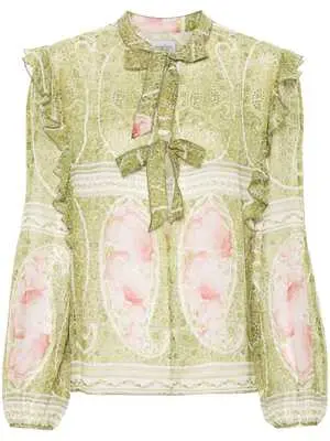 Giambattista Valli Floral-print Blouse - Green