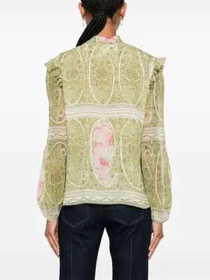 Giambattista Valli Floral-print Blouse - Green