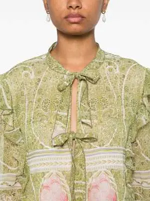 Giambattista Valli Floral-print Blouse - Green