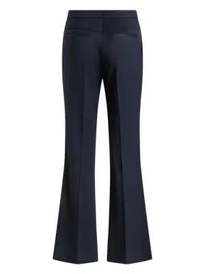 Etro Gabardine Flared Trousers - Blue