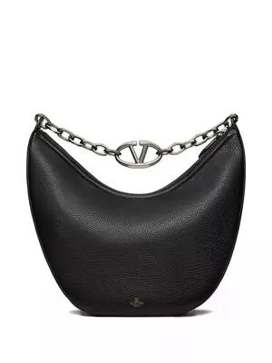 Valentino Garavani Vlogo Moon Shoulder Bag - Black