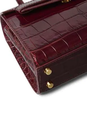 Versace Medusa '95 Small Croc-effect Top-handle Bag