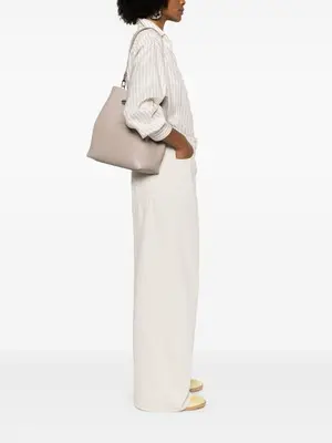 Longchamp Le Roseau Medium Shoulder Bag - Neutrals