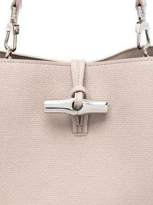 Longchamp Le Roseau Medium Shoulder Bag - Neutrals
