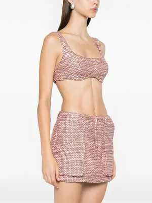 Amiri Tweed Bralette