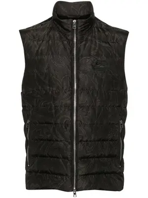 Etro Zip Up Vests For Men