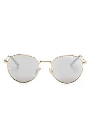 Miu Miu Regard Round Sunglasses - Gold