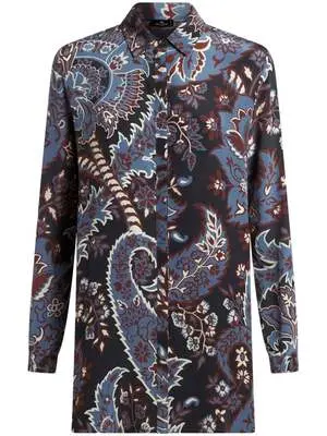 Etro Printed Silk Shirt