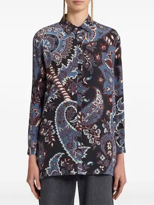 Etro Printed Silk Shirt