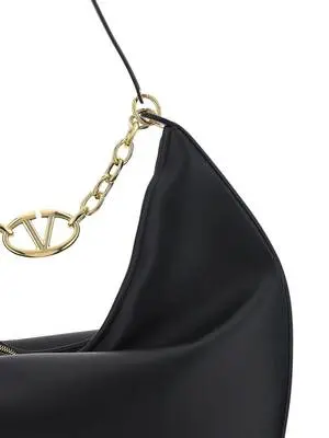 Valentino Garavani Vlogo Gate Shoulder Bag - Black