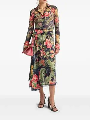 Etro Printed Tulle Shirt