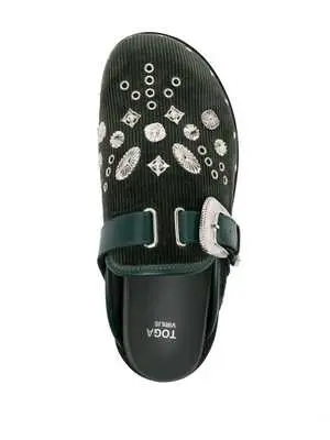 TOGA VIRILIS Eyelet Metal Mules