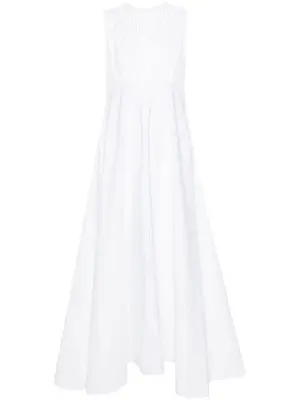 JIL SANDER Cotton Poplin Maxi Dress