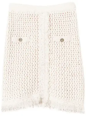 TWINSET Mesh-knit Miniskirt