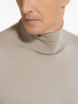 Zegna Roll-neck Sweater - Neutrals